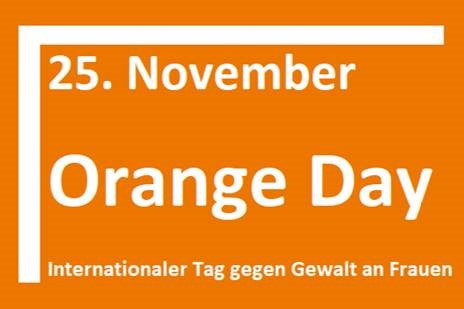 Internationaler Tag gegen Gewalt gegen Frauen - 25. November Orange Day ...